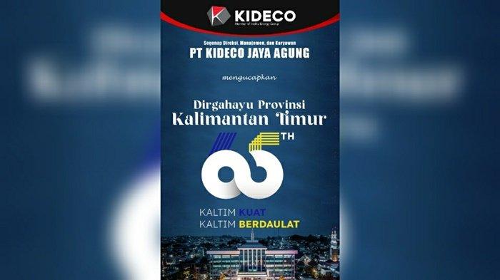PT Kideco Jaya Agung Ucapkan Dirgahayu Ke-65 Provinsi Kalimantan Timur - Tribunkaltim.co