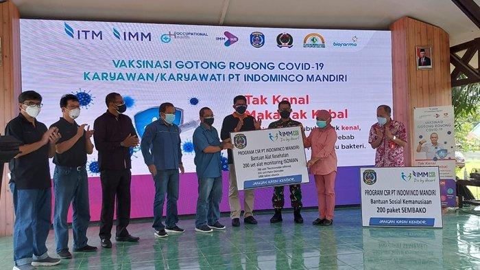 Bantu Pemkot Bontang, PT IMM Gelar Vaksinasi Gotong Royong dan Serahkan ...