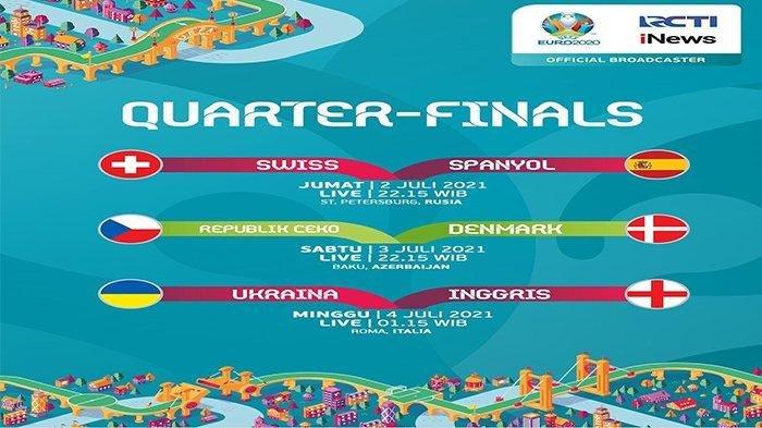 CEK Hasil 8 Besar Piala Eropa 2021, Tonton Live Streaming Piala Eropa ...