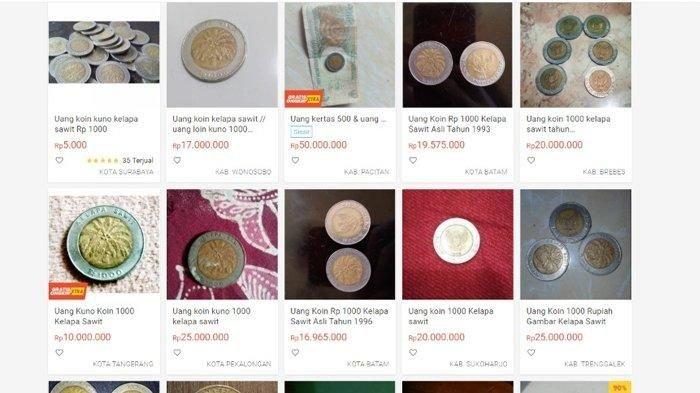 Cara Jual Uang Koin Rp 1000 Kelapa Sawit yang Laku oleh Kolektor ...