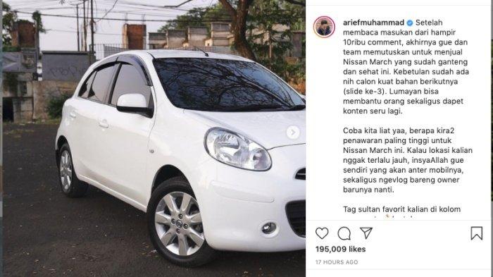 Sejarah Nissan March Bekas yang Dijual Arief Muhammad Seharga Mobil ...