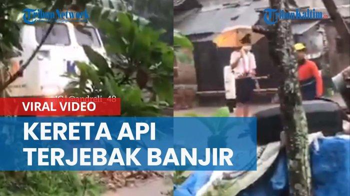 NEWS VIDEO Viral Kereta Api Berhenti di Depan Rumah Warga Jember ...