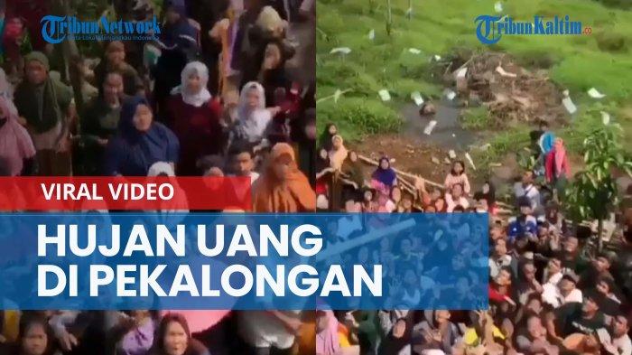 NEWS VIDEO Viral Warga Rebutan Hujan Uang Pecahan Rp 50 Ribu dan Rp 100 ...