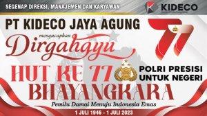 PT Kideco Jaya Agung Ucapkan Dirgahayu Ke-65 Kodam VI Mulawarman - Tribunkaltim.co