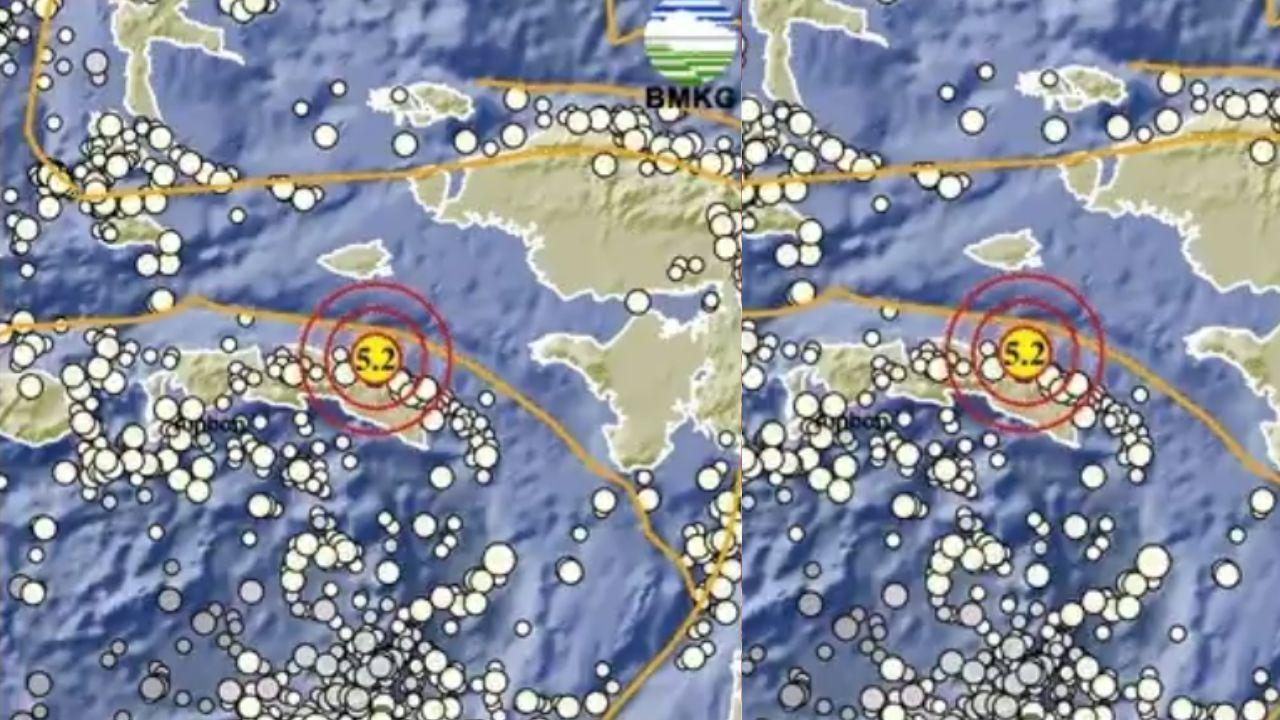 Baru Saja! Info Gempa Bumi Magnitudo 5.2 Guncang Seram Bagian Timur Maluku, BMKG: Kedalaman 10 ...