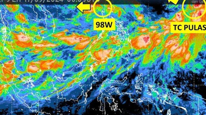Siklon Tropis Pulasan dan Bibit Siklon 98W Bisa Picu Hujan Lebat di Indonesia - Pos-kupang.com