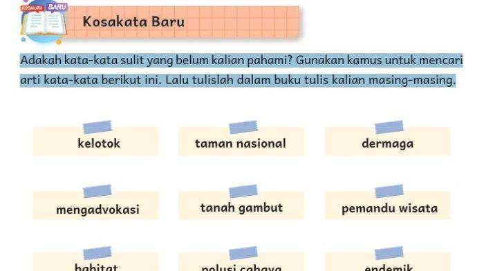 Kunci Jawaban Bahasa Indonesia Kelas 6 SD Halaman 70 Kurikulum Merdeka, Kosakata Baru - Pos ...