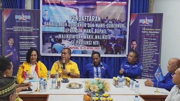 Daftar ke Demokrat Jadi Cagub NTT, Melki Laka Lena Akui Pamit ke BKH-Anita Gah - Pos-kupang.com