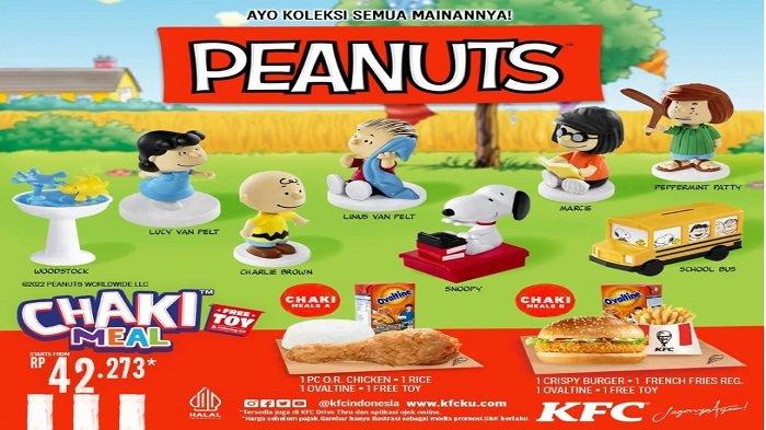 Promo KFC Terbaru, Paket Chaki Meal Berhadiah Permainan Peanuts, Ayam ...