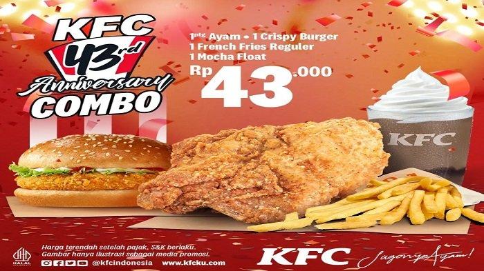 Promo KFC Hari Ini, Combo KFC Spesial Ulang Tahun, Ayam, Burger ...