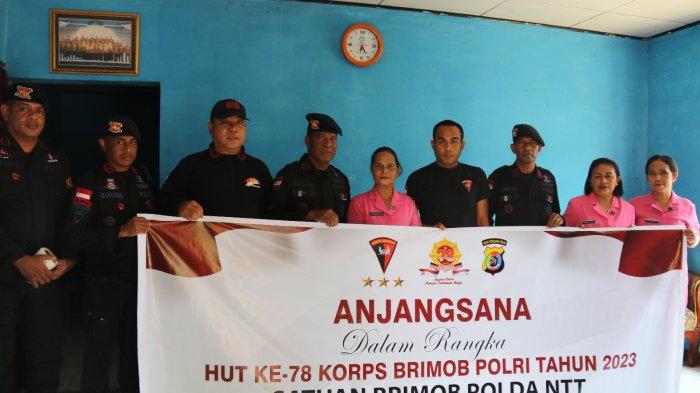 HUT ke-78 Korps Brimob Polri, Dansat Brimobda NTT Gelar Anjangsana - Pos-kupang.com