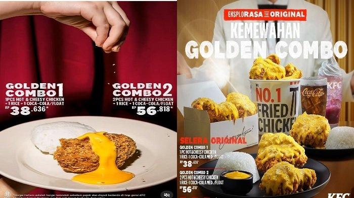 Promo KFC Senin 12 Desember, Golden Combo 1 dan 2 dengan Hot & Cheesy Chicken Mulai Rp 38.363 ...