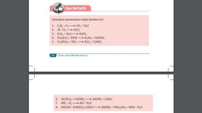 Soal Ujian Sekolah dan Kunci Jawaban Kimia Kelas 11 Halaman 66-67Kurikulum Merdeka,Bab3 ...