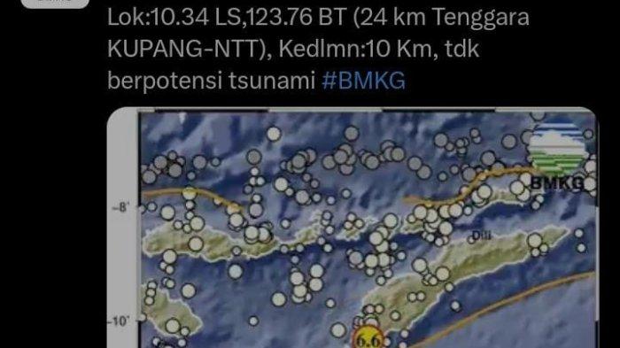 NTT Dilanda Gempa Bumi 6,6 Magnitude, Tidak Berpotensi Tsunami - Pos-kupang.com