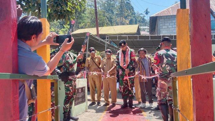 Kepala Desa Bonleu Apresiasi Satgas Pamtas Yonkav 6 Naga Karimata Bangun Jembatan untuk ...