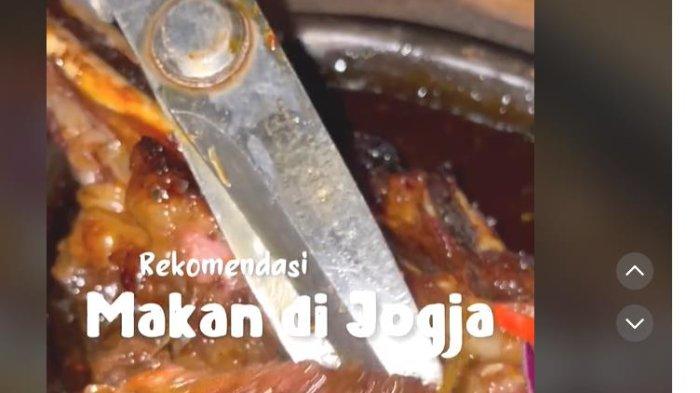 Video Viral TikTok Warung Pak Kaji Papat di Jogjakarta, Daging Sapi Iga ...