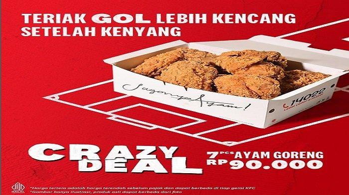 Promo KFC 5 Januari 2023, Makan Enak dan Murah: 7Ayam Rp90.000, Nasi, Ayam Saus Keju, Float Rp38 ...