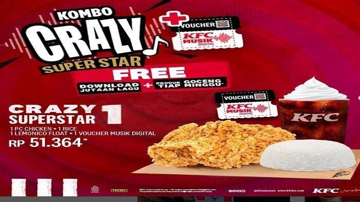Promo KFC Hari Ini, Makan Heboh Kombo Crazy Superstar Gratis Voucher ...