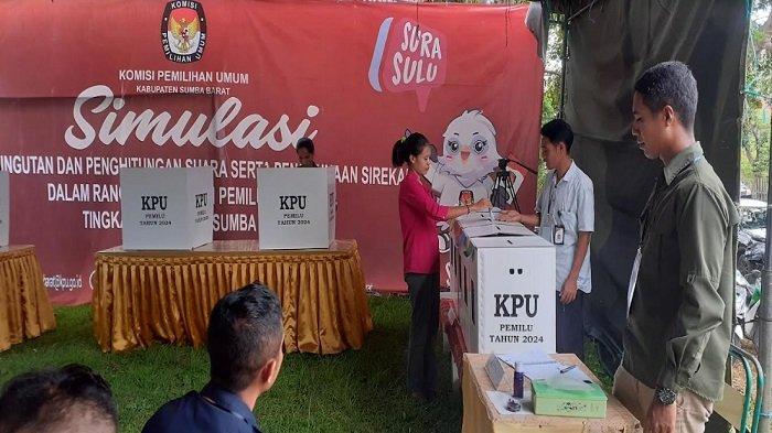 KPU Sumba Barat Libatkan 100 Warga Ikut Simulasi Pemungutan dan Perhitungan Suara Pemilu 2024 ...