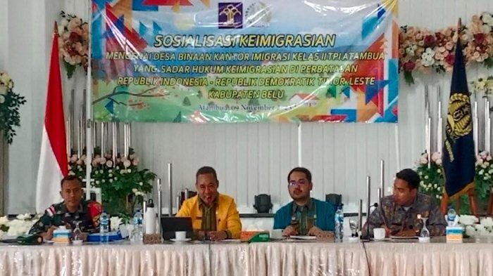Cegah TPPO, Imigrasi Atambua Sosialisasi Pembentukan Desa Binaan Sadar Hukum - Pos-kupang.com