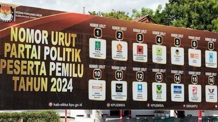 Delapan Partai Dengan Suara Terbanyak di NTT Hasil Perhitungan Sementara KPU, Data Masuk 45 ...