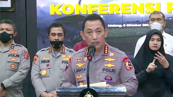 Kapolri Umumkan 6 Tersangka Tragedi Kanjuruhan, 11 Pelaku Penembakan Gas Air Mata - Pos-kupang.com