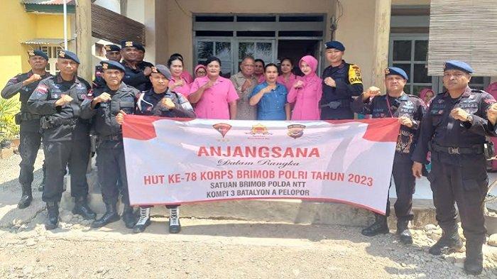 HUT ke-78 Korps Brimob Polri, Kompi A Pelopor Atambua Gelar Anjangsana ke Purnawirawan dan ...