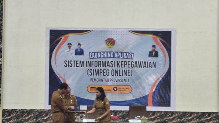 BKD NTT Launching Sistem Informasi Kepegawaian - Pos-kupang.com