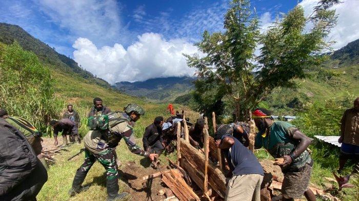 Ketika Prajurit TNI di Mbua Papua Pegunungan Tak Hanya Jaga Keamanan ...