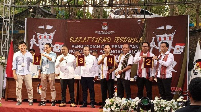 Simak Hasil Pengundian Nomor Urut Calon Bupati dan Wakil Bupati Belu Pilkada 2024 - Pos-kupang.com