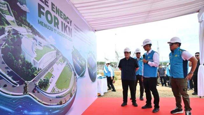 Tinjau Plts Pln Menteri Bumn Pastikan Peringatan Hut Ri Di Ikn Gunakan
