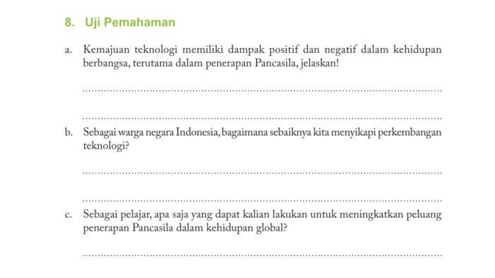 Kunci Jawaban PPKn Kelas 11 SMA Halaman 57 58 Kurikulum Merdeka, Uji Pemahaman - Halaman all ...