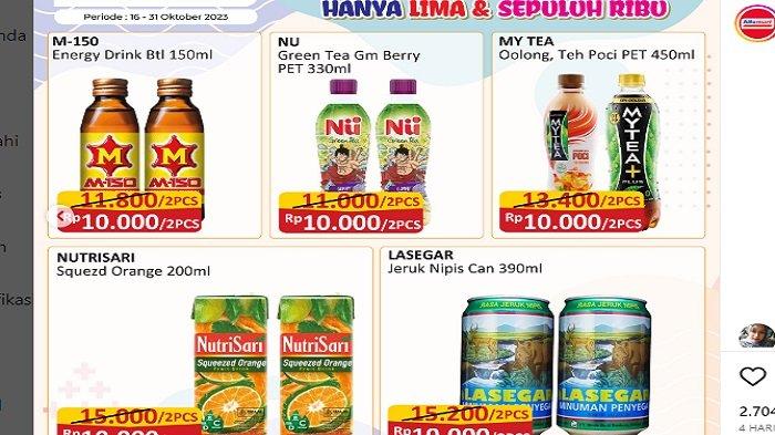 Promo Alfamart 30-31 Oktober 2023 Beli2 Rp 5 Ribu:Sosro,Pucuk Harum,S ...
