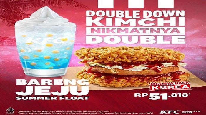 Promo KFC Hari Ini Minggu, Lezatnya Double Down Kimchi dan Segarnya Jeju Summer Float Rp 51 ...