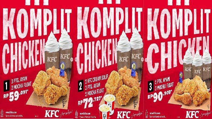 Promo KFC Hari Ini 24 Oktober 2022, 5 Ayam 3 Mocha Float Rp90.909, 3 ...