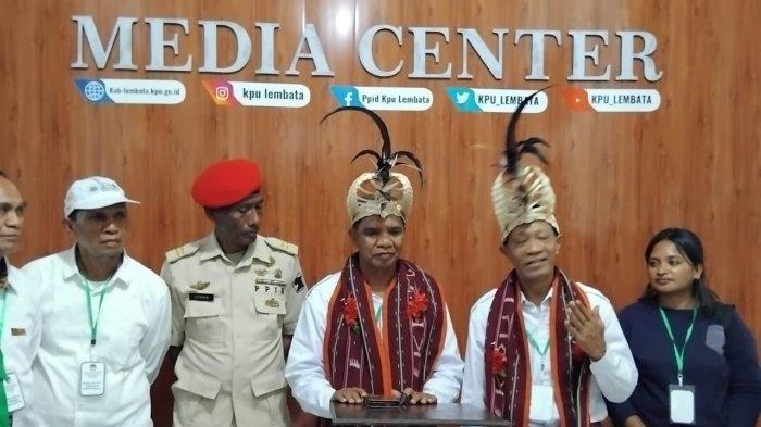 Pilkada Lembata, Diiringi Tarian, Paket 7 Maret Vian Burin-Paul Ruing ...