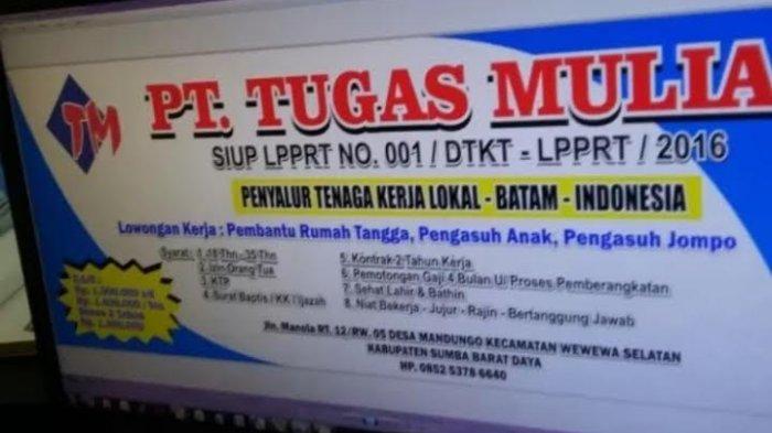 PT Tugas Mulia di Batam Punya Riwayat Buruk Terhadap Pekerja Migran ...