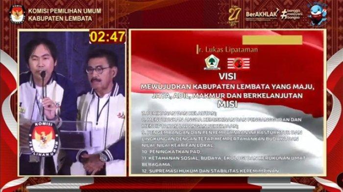 Debat Pamungkas Pilkada Lembata, Jimmy Sunur dan Lukas Janji ...