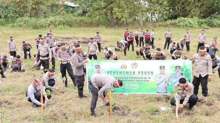 Jelang HUT Bhayangkara ke 78, Kapolres TTU Pimpin Aksi Tanam Pohon - Pos-kupang.com