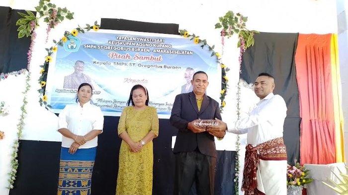 Kepsek SMPK St. Gregorius Buraen Purna Tugas, Wensislaus Tahu Lanjutkan ...