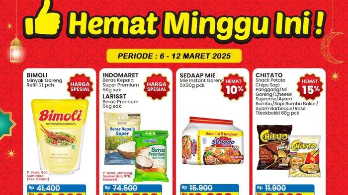 Promo Indomaret Besok 11-12 Maret 2025, Beras 5Kg Rp73.500, Bimoli 2L Rp38.900, Pepsodent Rp12 ...