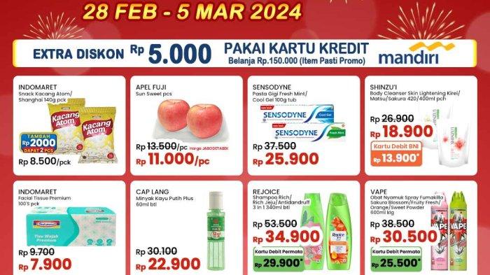 Promo Indomaret Hari Ini 5 Maret 2024, Produk Harga Belasan Ribu ...