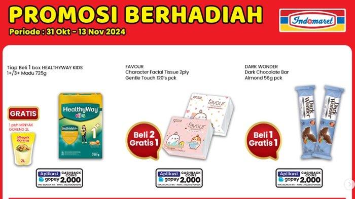 Promo Indomaret banyak Hadiah Hari Ini Senin 11 November 2024, Beli 2 ...