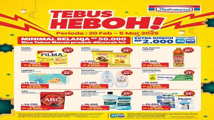 Promo Indomaret Tebus Heboh Besok Rabu 5 Maret 2025, Teh Pucuk Rp 5.000 ...