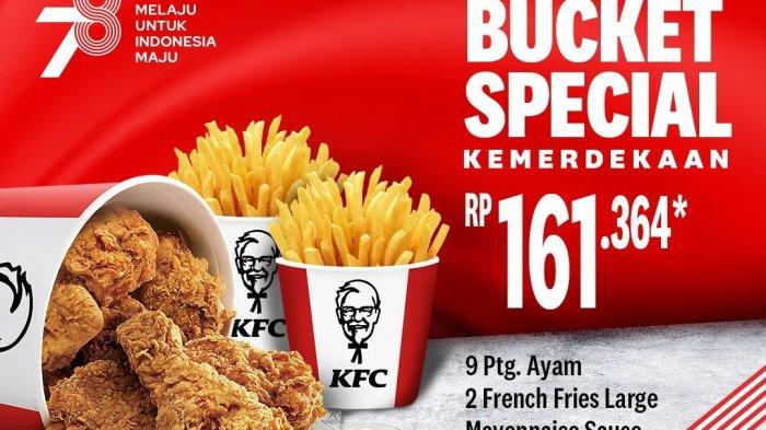 Promo KFC 14-15 Agustus 2023, Paket Spesial Kemerdekaan Rp161.364 Bisa Untuk 9 Orang - Pos ...