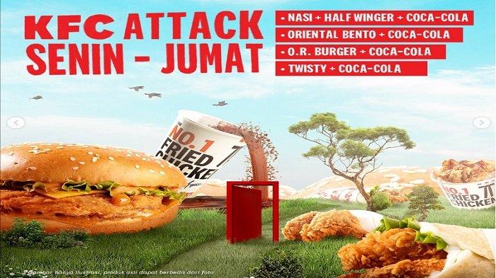 Promo KFC Hari Ini Selasa, KFC ATTACK Hadir Lagi dengan 4 Pilihan Harga ...