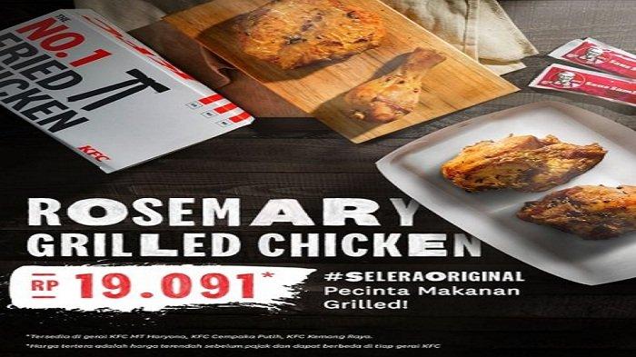 Promo KFC Hari Ini Selasa 20 September, Gurihnya Rosemary Chicken ...