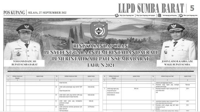 RLPPD/ILPPD Kabupaten Sumba Barat NTT Tahun 2021 (Bagian 4) - Pos ...