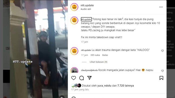 Viral Pemuda Pamer Kelamin di Oesapa, Warganet: Bikin Malu Laki Laki Satu NTT - Pos-kupang.com