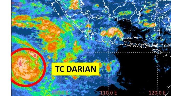 BMKG:Waspada! Siklon Tropis Darian Picu Hujan Lebat disertai Petir dan Angin Kencang di NTT Hari ...